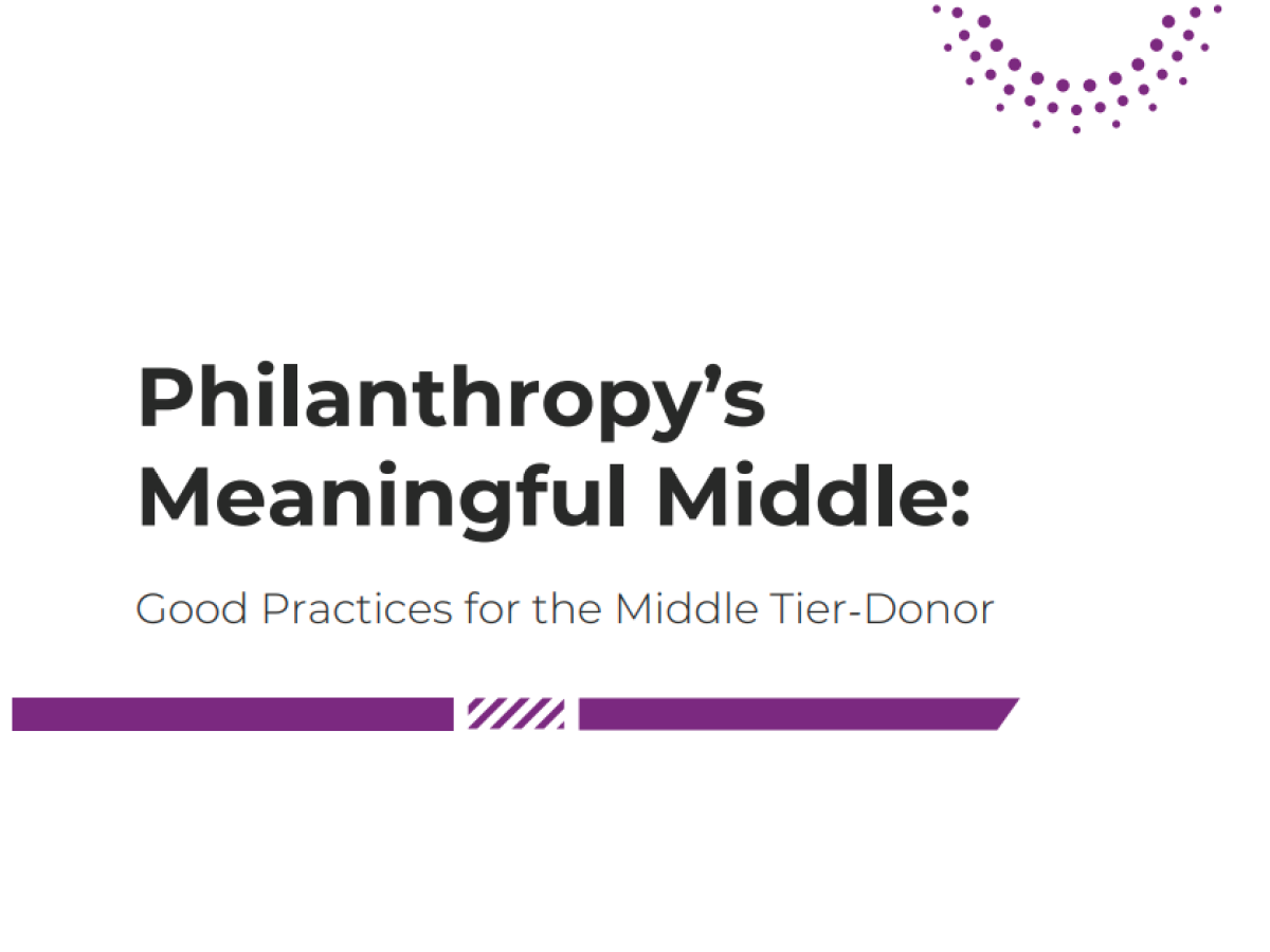 The Meaningful Middle: Good Practices for the Middle Tier-Donor ...